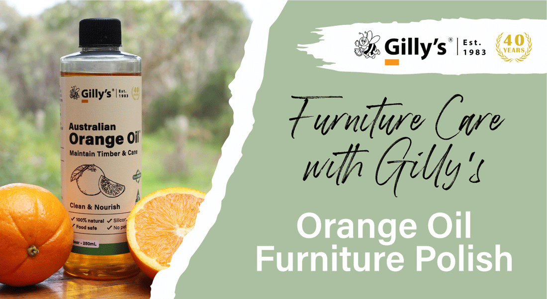 Furniture Care with Gilly's - Orange Oil Furniture Polish – Gilly's ...