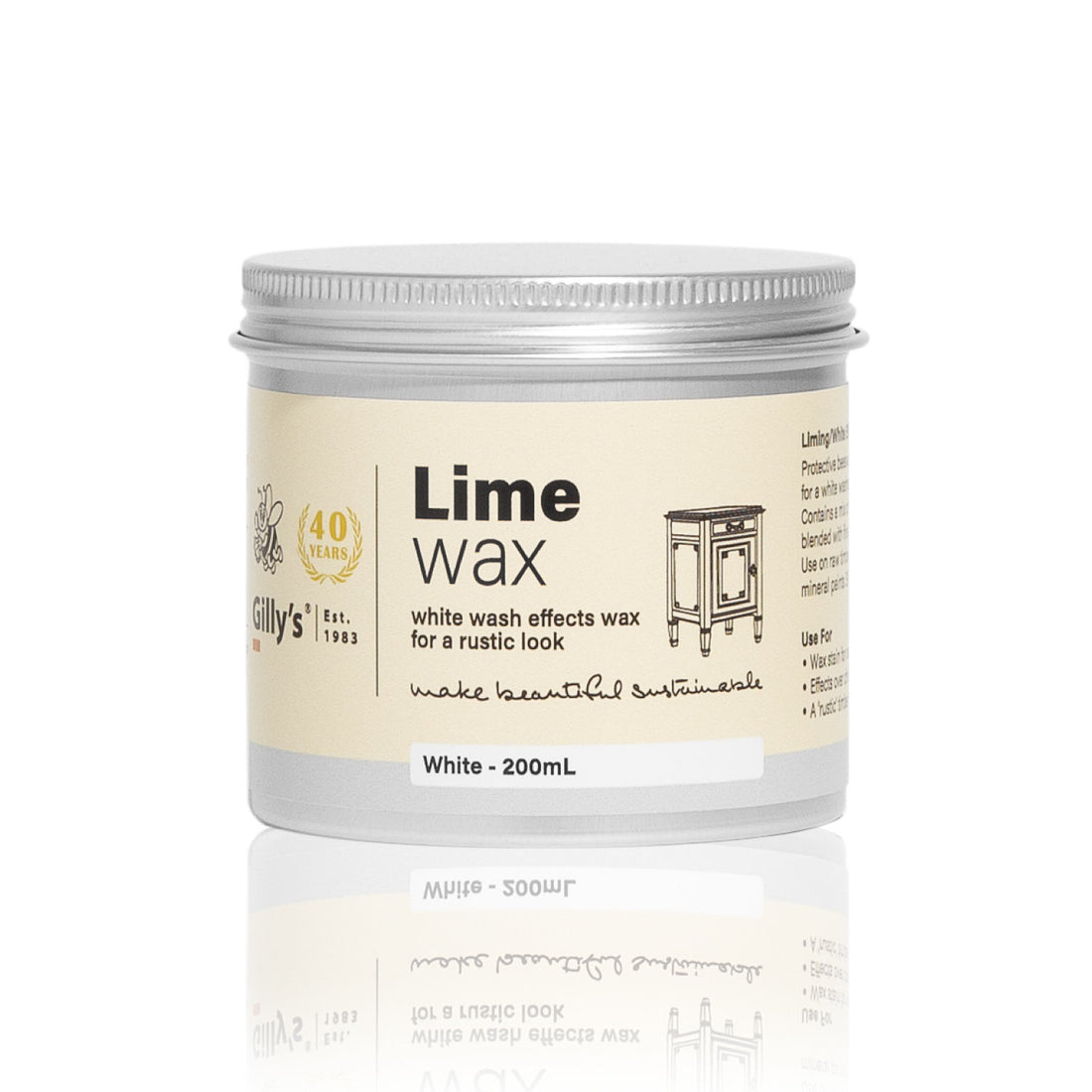 Lime Wax - White Wax - Gilly's – Gilly's Australia